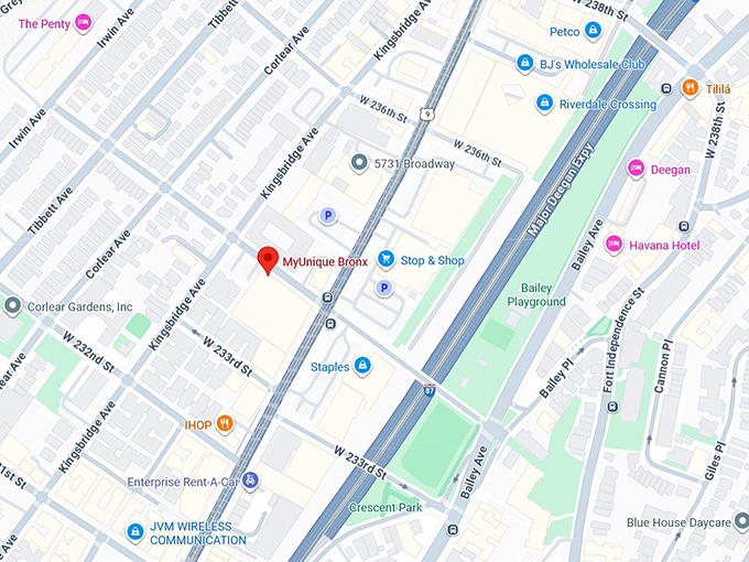 16. myunique bronx map