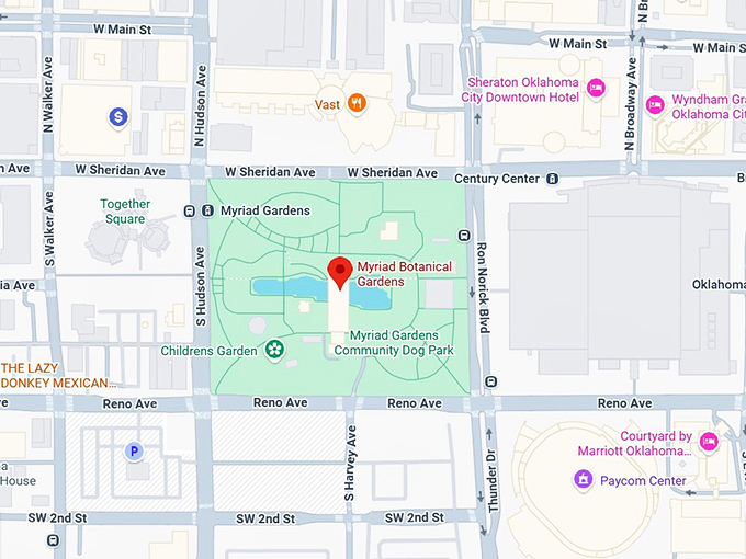 16. myriad botanical gardens map