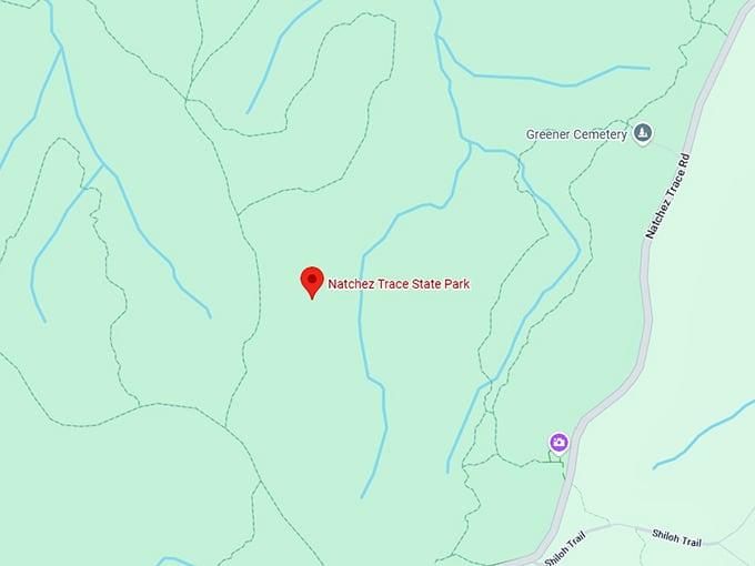 natchez trace state park map