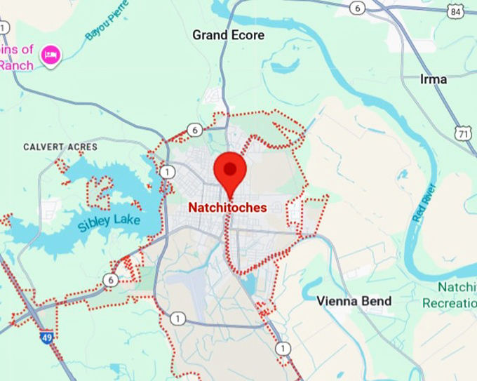 16. natchitoches map