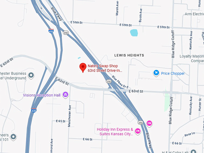 16. nate's swap shop 63rd street drive in flea market map