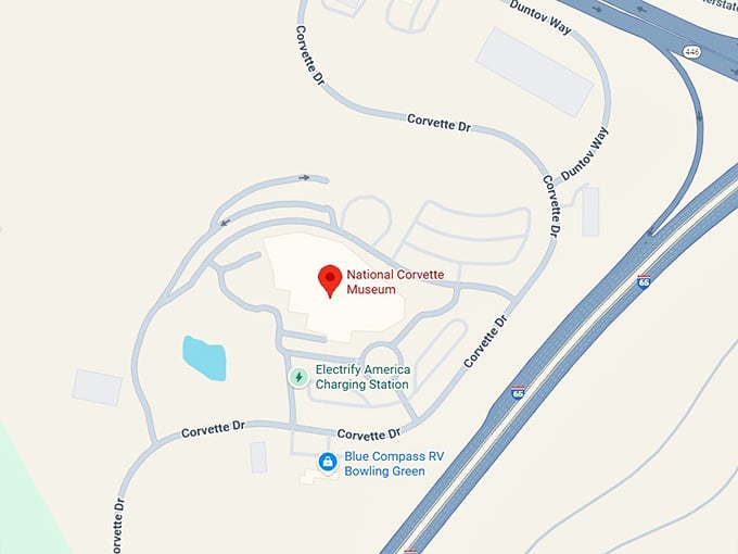 national corvette museum map