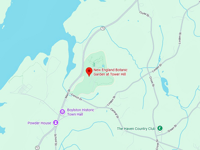 16. new england botanic garden at tower hill map