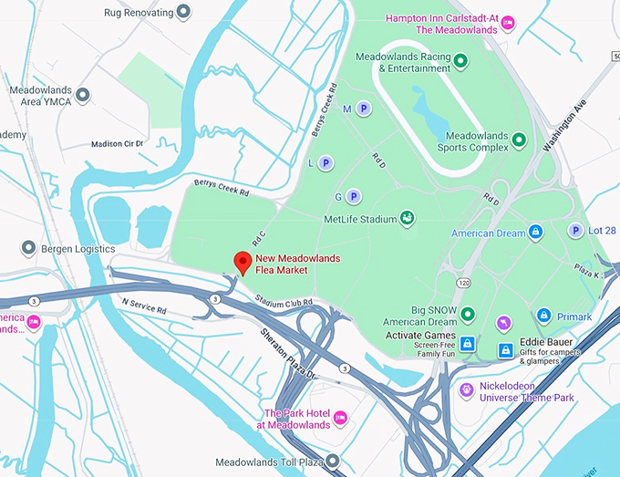 16. new meadowlands flea market map