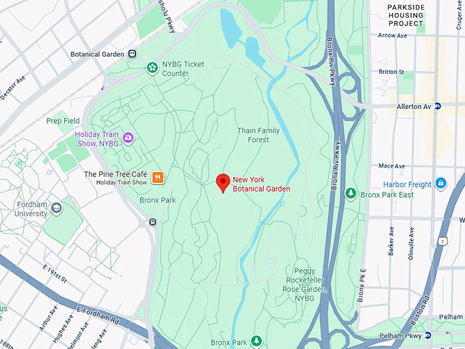 16. new york botanical garden map