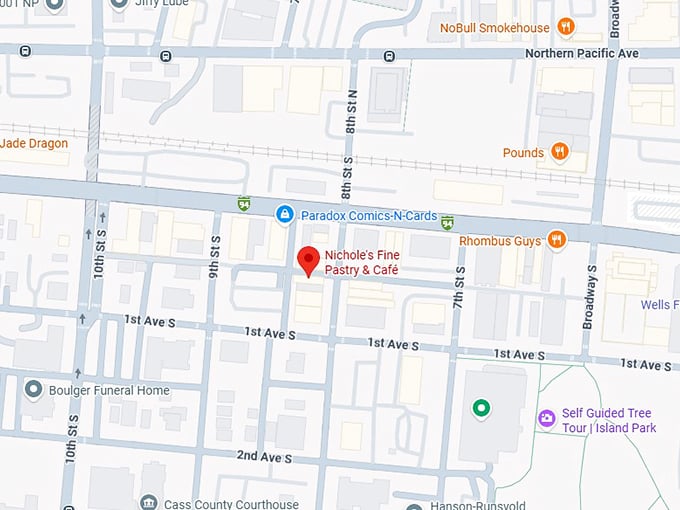 16. nichole's fine pastry & caf&eacute; map