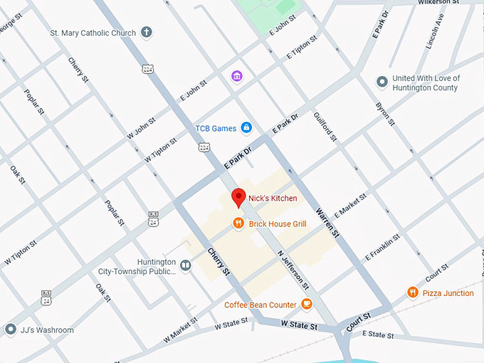 16. nick's kitchen map