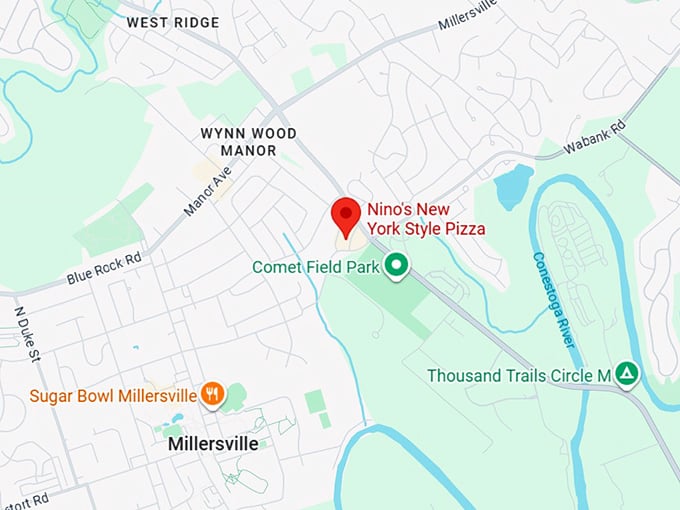 16. nino's new york style pizza map