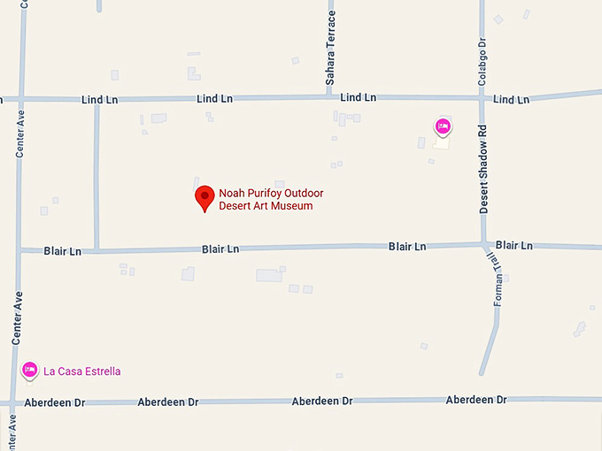 16. noah purifoy outdoor desert art museum map