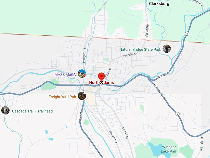 16. north adams, ma map