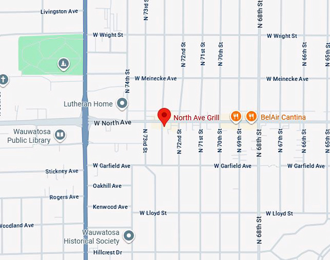 16. north avenue grill map