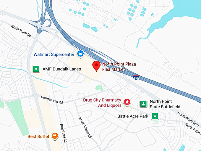 16. north point plaza flea market map