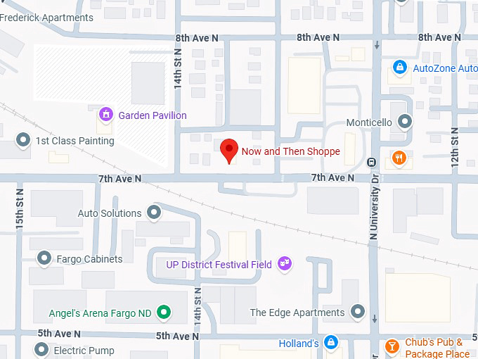 16. now and then shoppe map