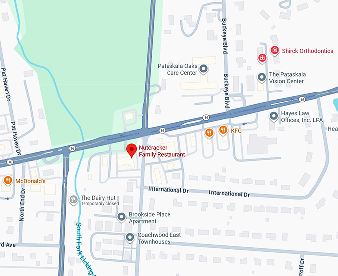 16. nutcracker family restaurant map