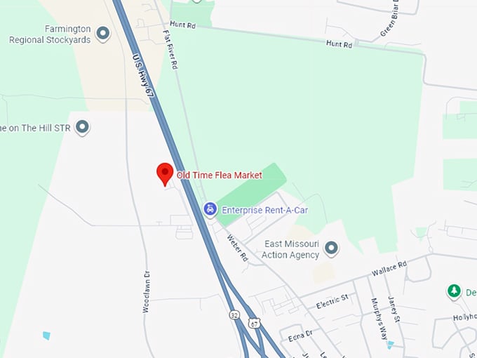 16. old time flea market map