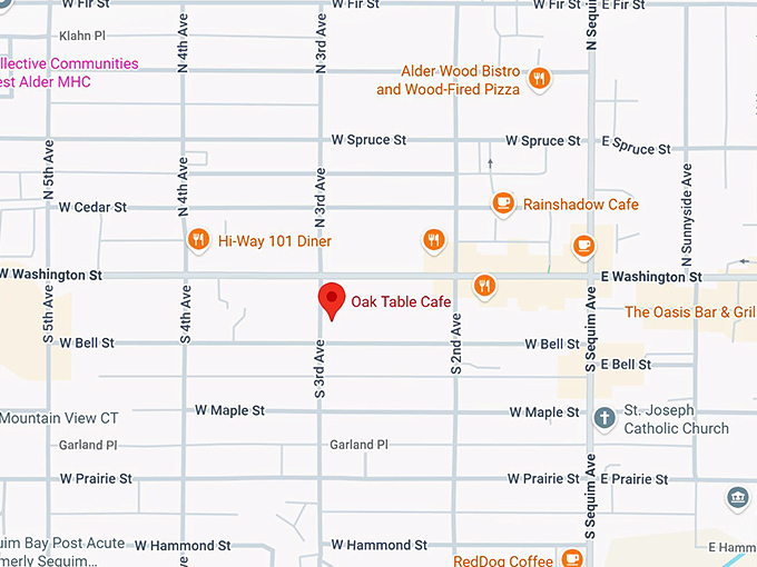 16. oak table cafe map