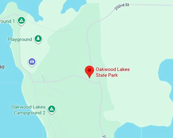 16. oakwood lakes state park map