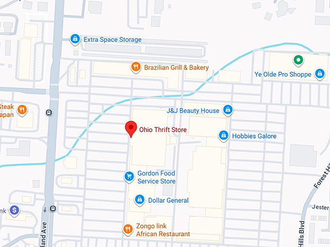 16. ohio thrift store (5738 columbus square) map