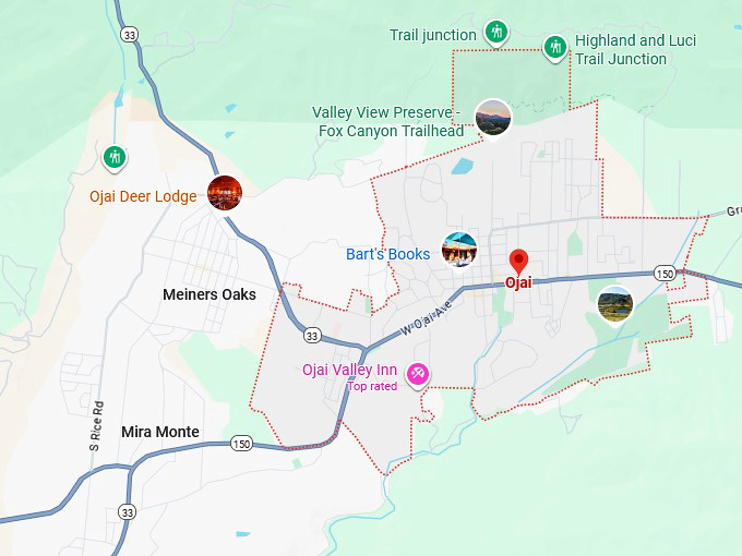 16. ojai map