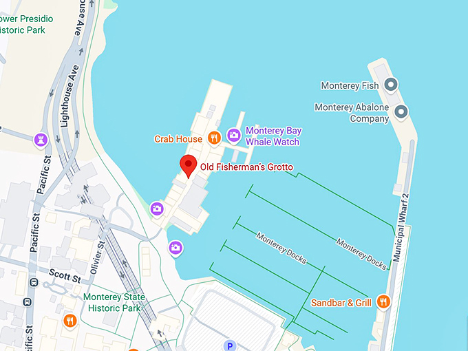 16. old fisherman&rsquo;s grotto map