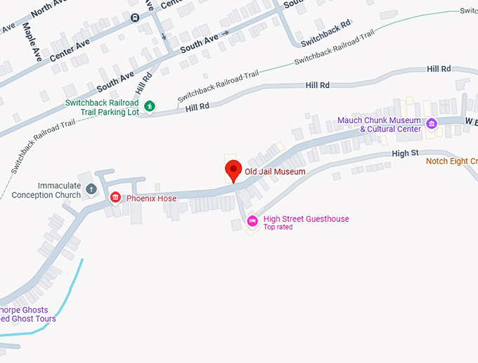 16. old jail museum map