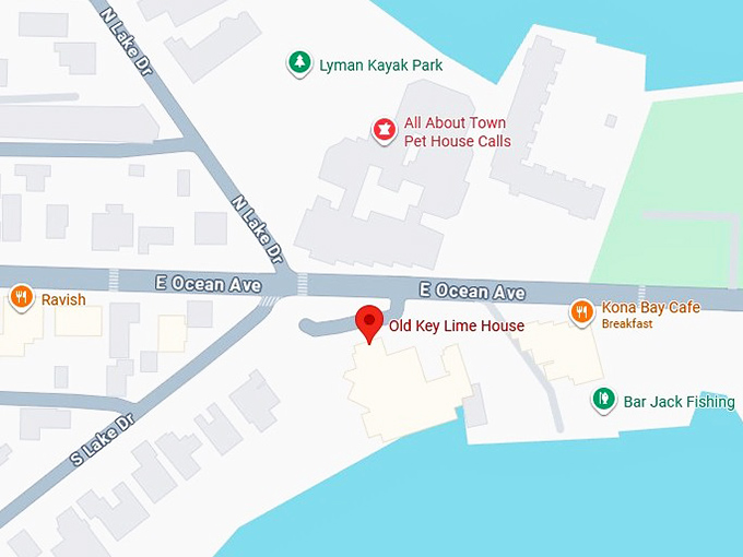 16. old key lime house map