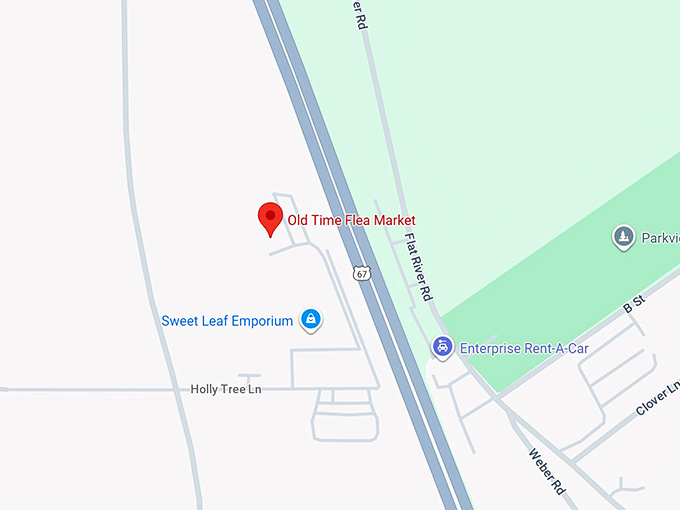 16. old time flea market map