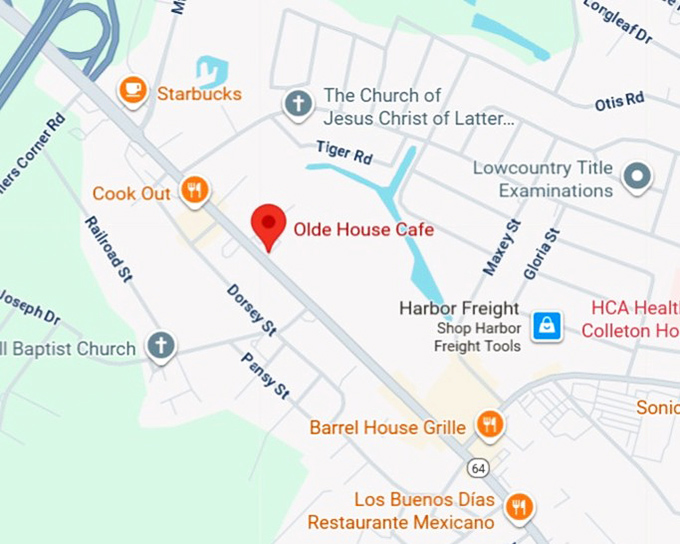 16. olde house cafe map