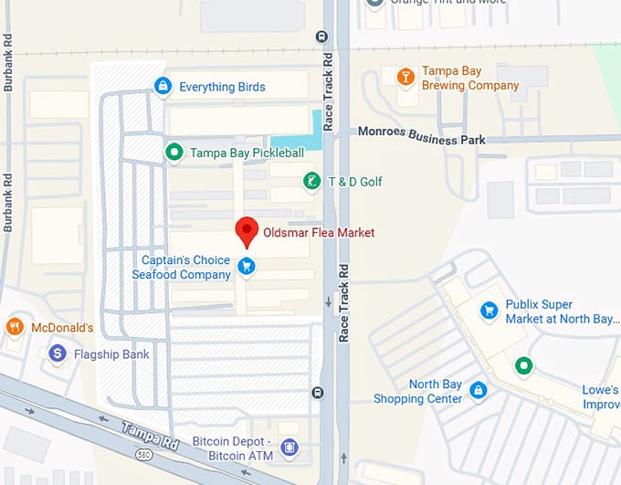 16. oldsmar flea market map