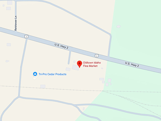 16. oldtown idaho flea market map