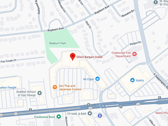 16. ollie's bargain outlet map