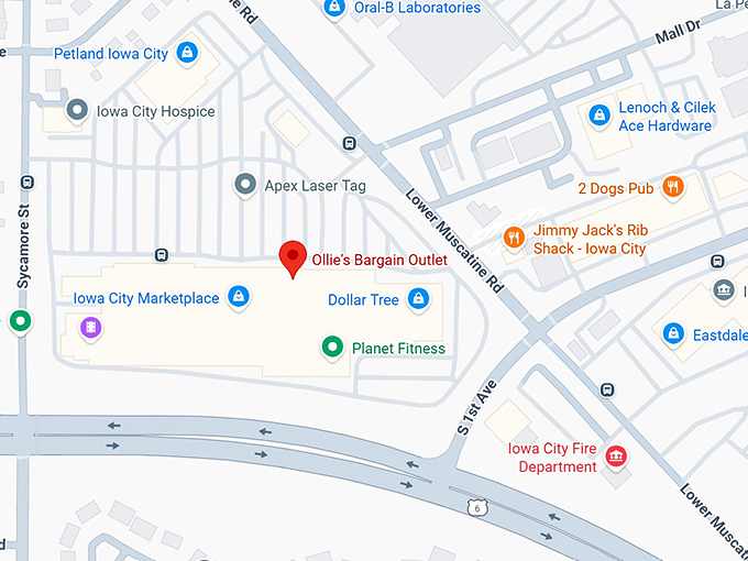 16. ollie's bargain outlet map