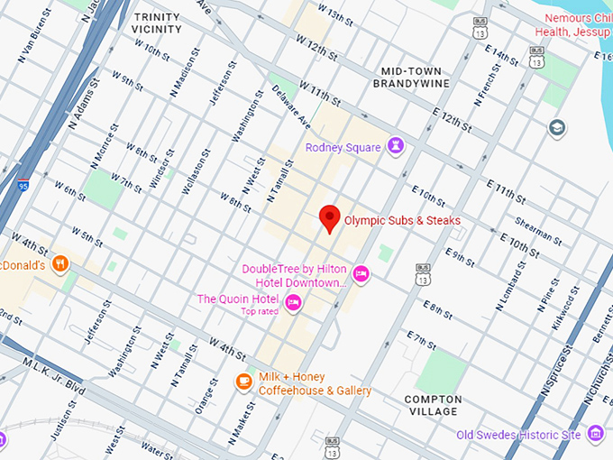 16. olympic subs & steaks map