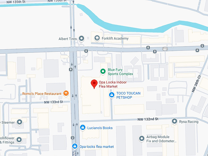 16. opa locka indoor flea market map