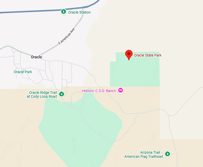 16. oracle state park map