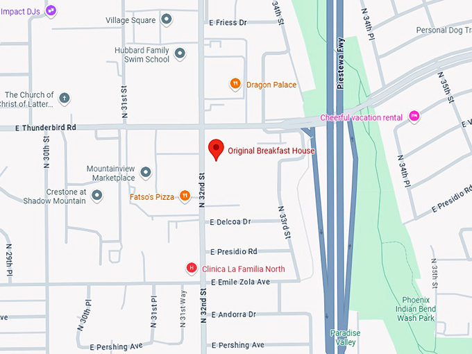 original breakfast house map