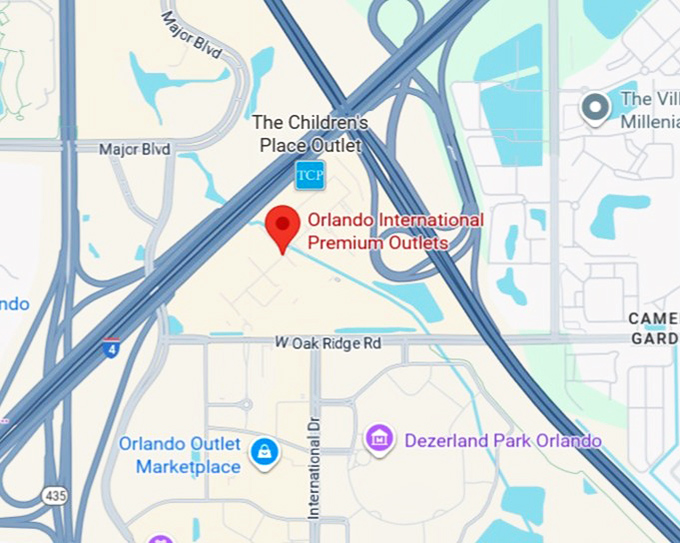 16. orlando international premium outlets map
