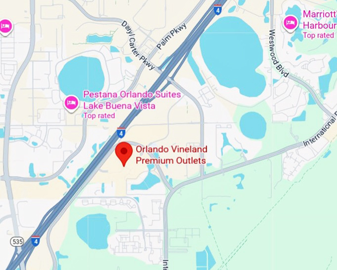 16. orlando vineland premium outlets map
