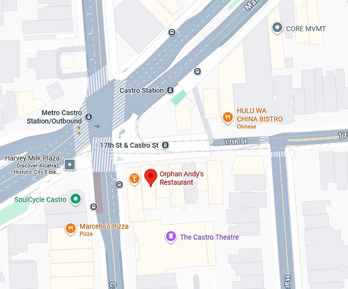 16. orphan andy's restaurant map