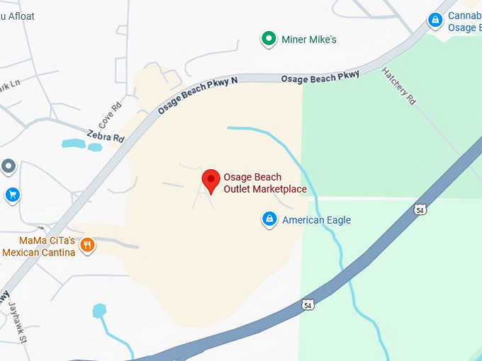 16. osage beach outlet marketplace map
