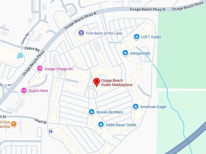 16. osage beach outlet marketplace map