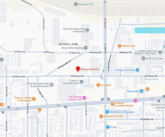 16. oscar&rsquo;s pub & grill map