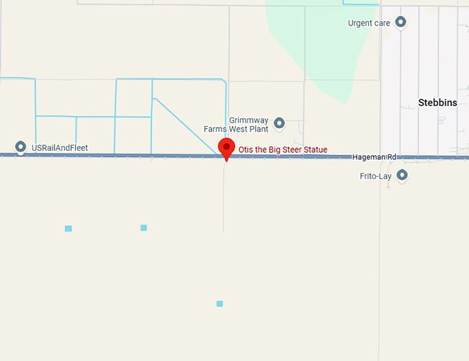 16. otis the big steer statue map