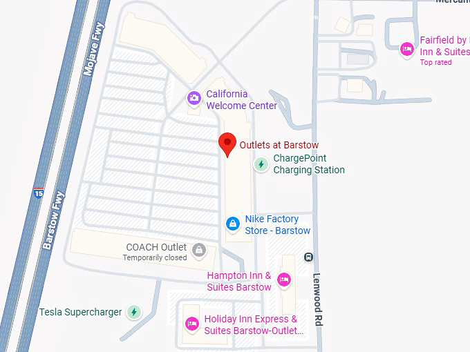 16. outlets at barstow map