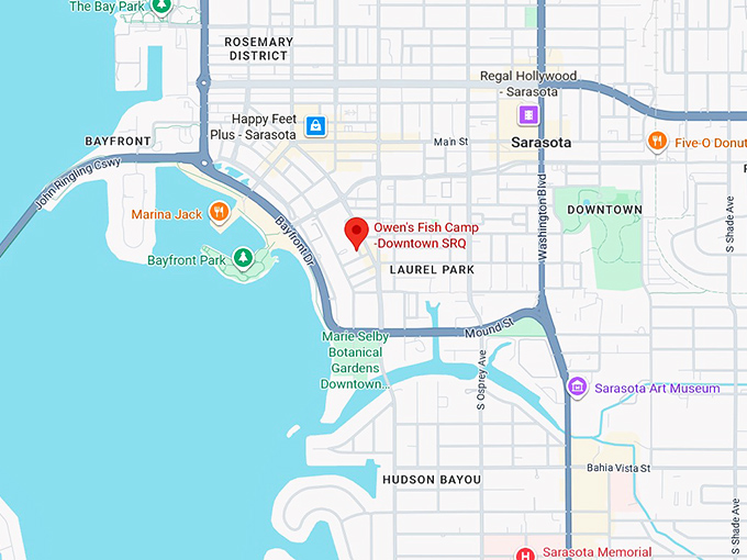 16. owen's fish camp downtown srq map