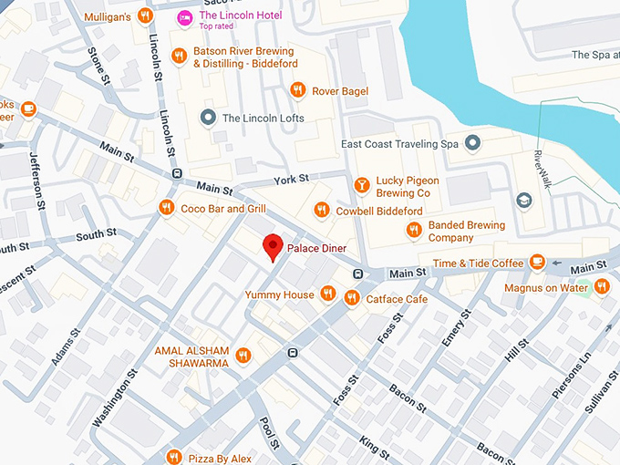 16. palace diner map