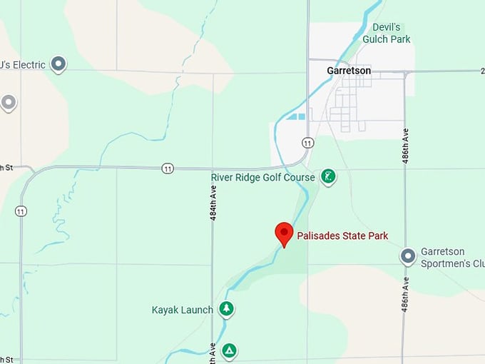 16. palisades state park map