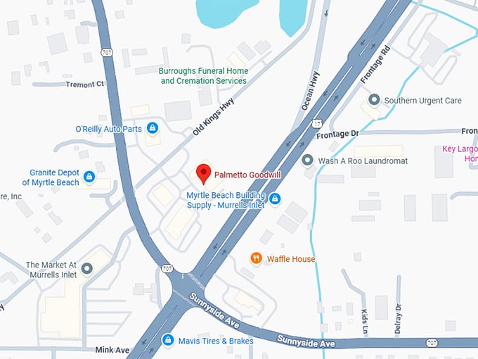 16. palmetto goodwill (3655 old kings hwy) map