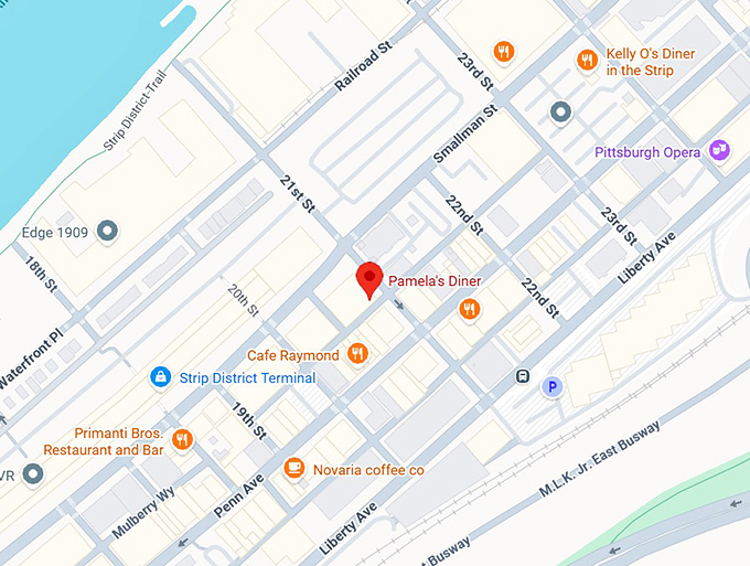 16. pamela&rsquo;s diner map