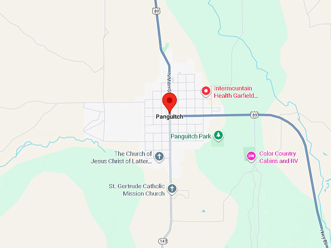 16. panguitch ut map
